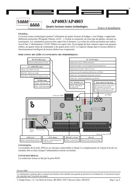 AP4003/AP4803 - Nedap France