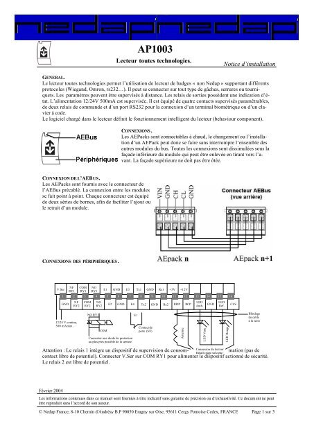 AP1003 - Nedap France