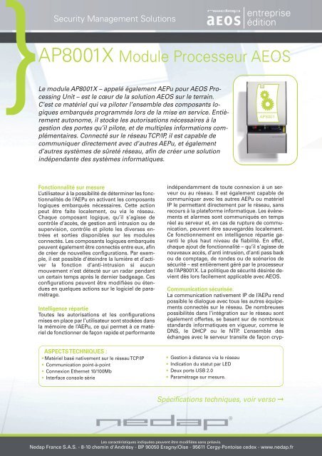 Nedap New 240239 PL AP8001:Mise en page 1 - Nedap France