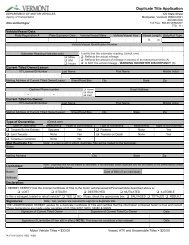 Snowmobile Registration & Title Application - Vermont Department ...