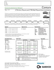 Submittal Data Sheet - Gardco Lighting