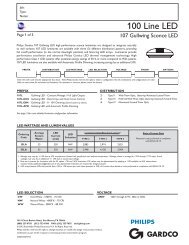 LED Gullwing - GL13 - Submittal Data Sheet - Gardco Lighting