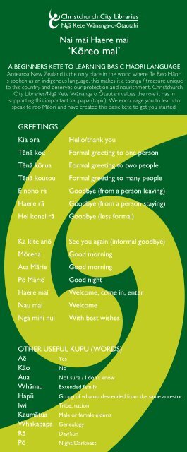 Maori Language Basic Activities For Maori Language Week | Top Teaching