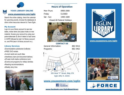 Library Brochure - 96th Force Support Squadron • Eglin AFB