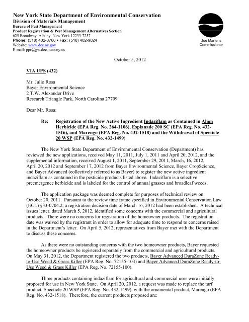 New York State Department of Environmental Conservation