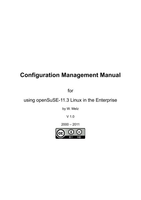 Configuration Management Manual