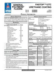 GP4844 PAce-Cote GenerAl Polymers® Floors