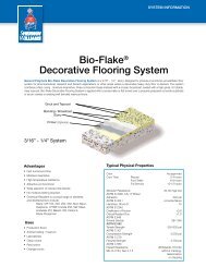 HIGH PERFORMANCE FLOORING - General Polymers