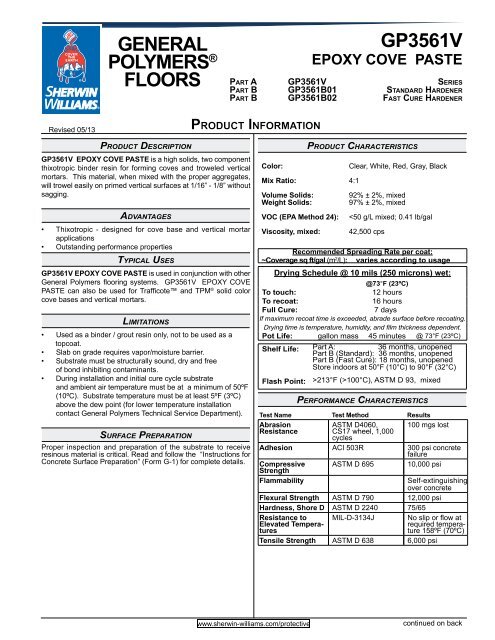 GP3561V GEnEral PolymErs® Floors