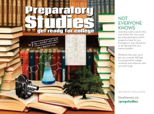 Preparatory Studies - Fanshawe College
