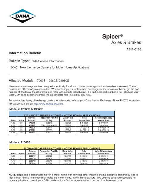 Information Bulletin - Spicer