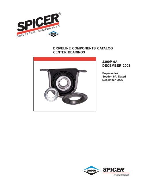Center Bearings - Spicer