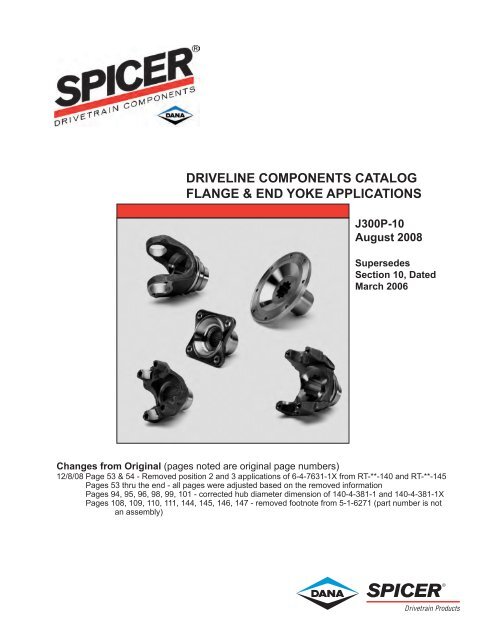 Spicer Yoke Catalog - Catalog Library