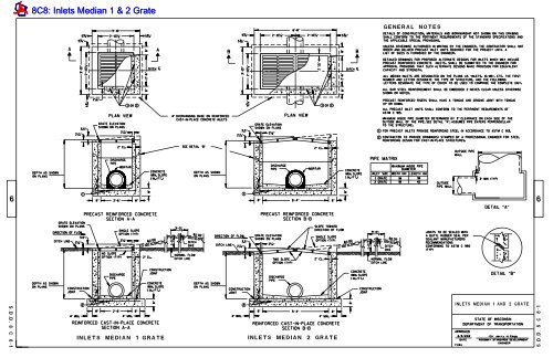 8c8 Inlets Median 1 & 2 Grate