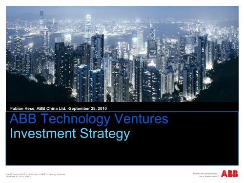 ABB Technology Ventures