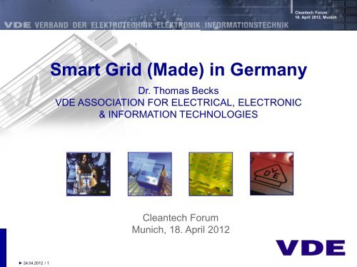 Download presentation: Smart Grid (Made) in Germany - Upcoming ...