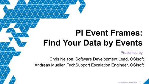 Pi Event Frames Osisoft 