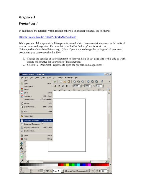 Graphics 1 Worksheet 1