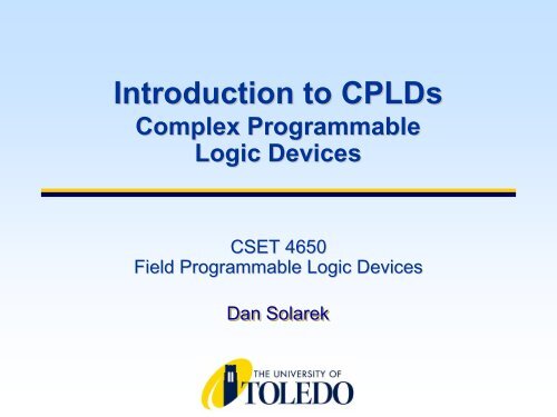 Introduction to CPLDs