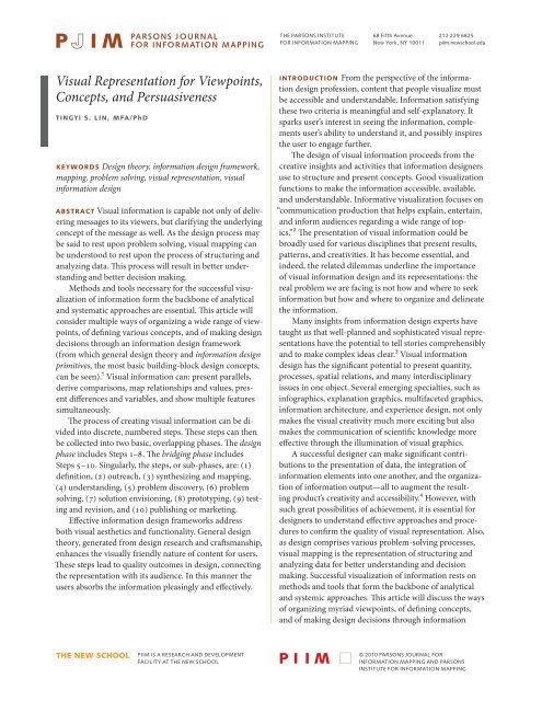 Visual Representation for Viewpoints, Concepts, and Persuasiveness