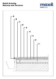 Detail drawing Balcony and Terraces Wall-floor-connection with ...