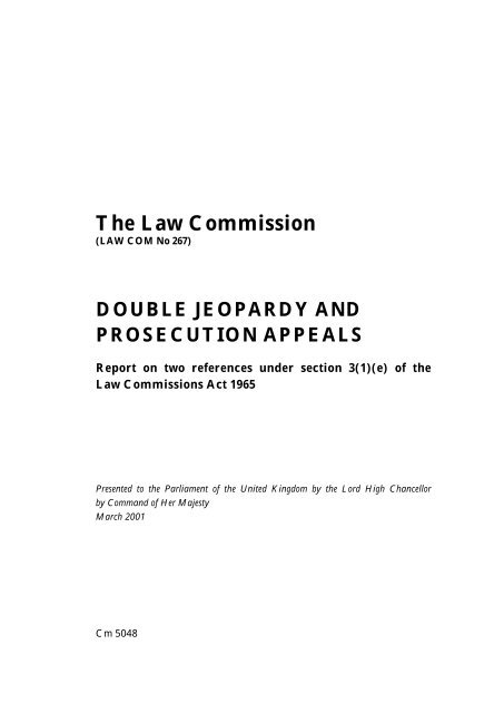 Double Jeopardy Law
