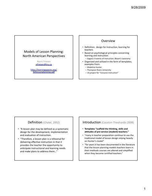 models-of-lesson-planning-north-american-norm-friesen