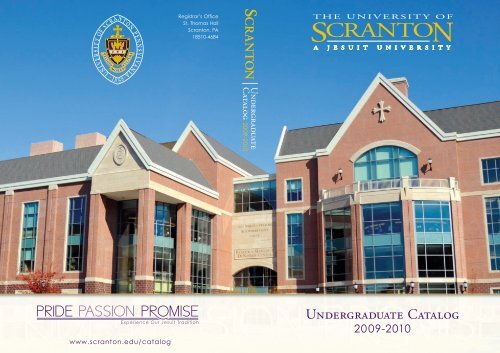UnDERGRADuATE CATALOG - The University of Scranton