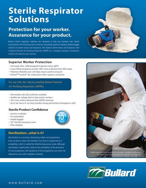 Sterile Respirator Solutions - Bullard
