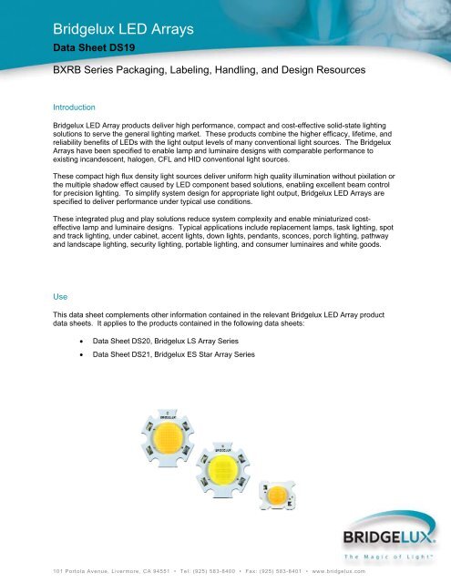 Bridgelux LED Arrays