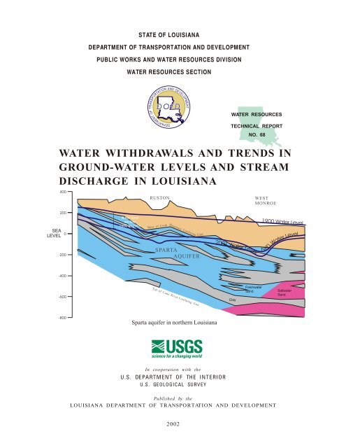 water withdrawals and trends in ground-water levels and stream ...