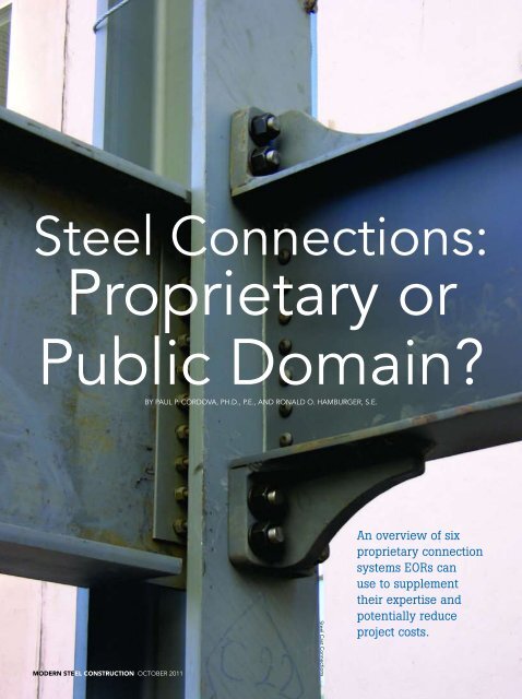 Steel Connections: - Modern Steel Construction