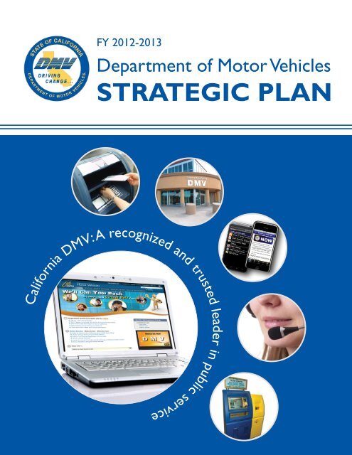 Strategic Plan - California Department of Motor Vehicles - State of ...