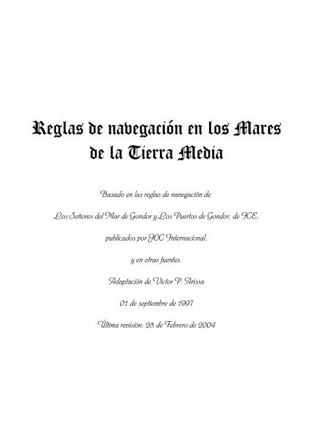 MERP - Rules - Naveg.. - Fan Modules