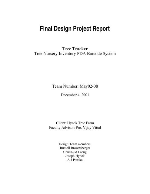 491 project - Senior Design - Iowa State University