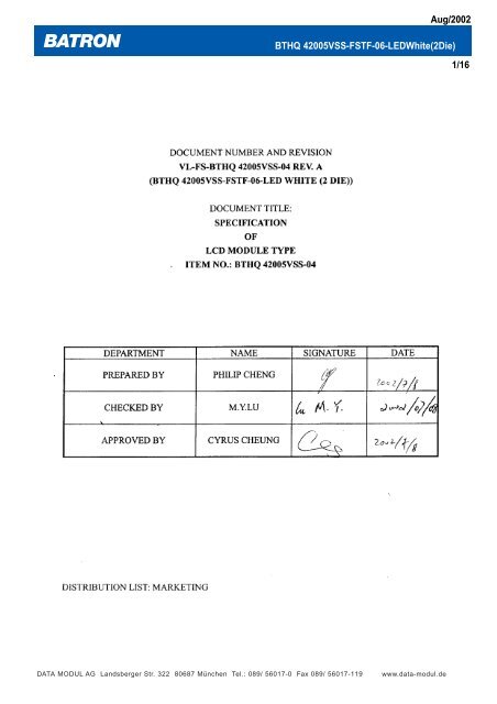 datasheet: pdf - Farnell