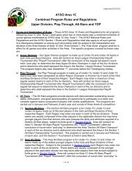 AYSO Sample Intermediate Referee Exam - AYSO Area 1-C