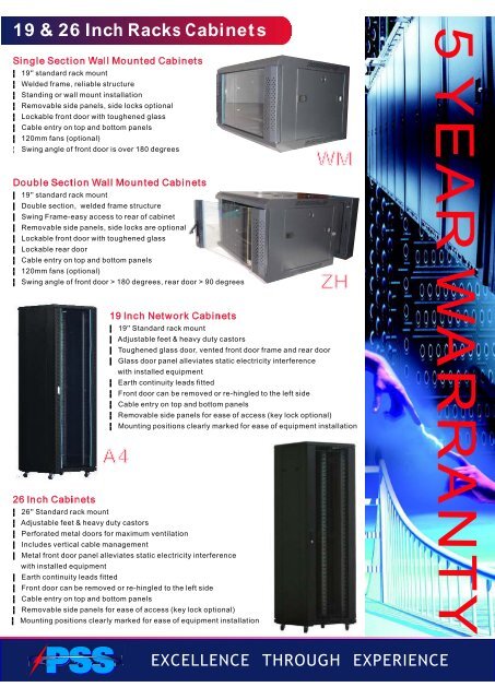 19 & 26 Inch Racks Cabinets