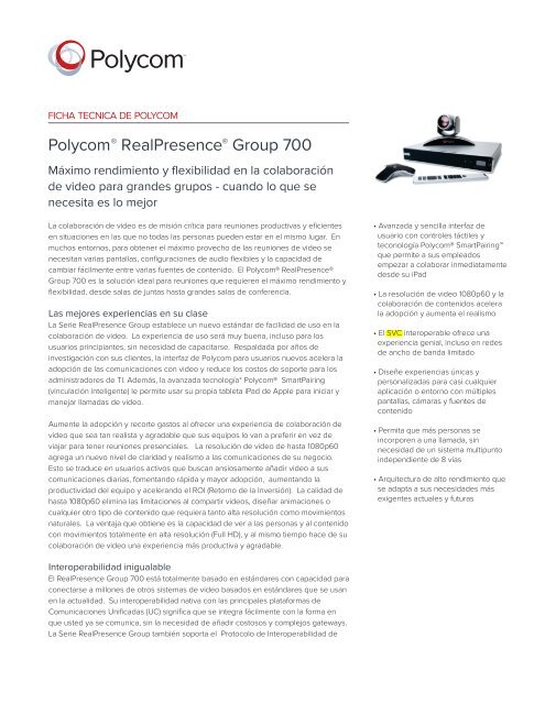 Polycom® RealPresence® Group 700