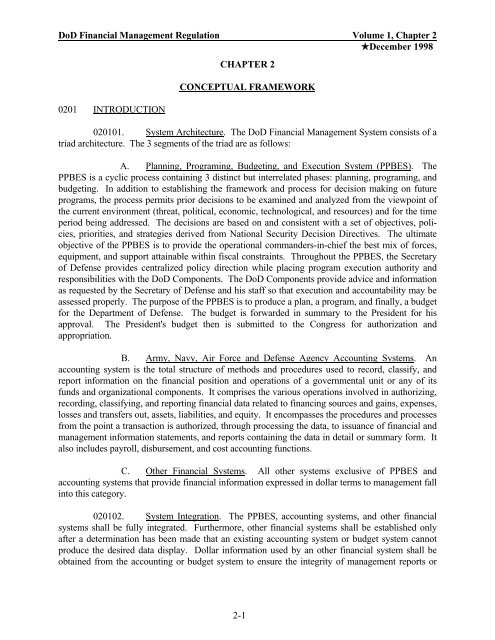 Volume 1 Chapter 2 Conceptual Framework Office Of The Under 