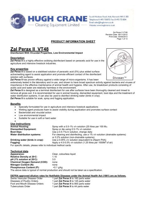 Zal Perax II VT48 - Hugh Crane