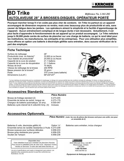 BD Trike - Welcome to Karcher Canada