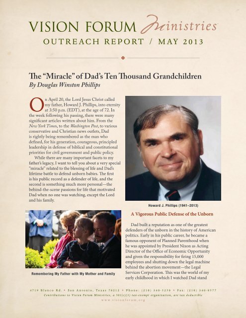 Ministries® - Vision Forum