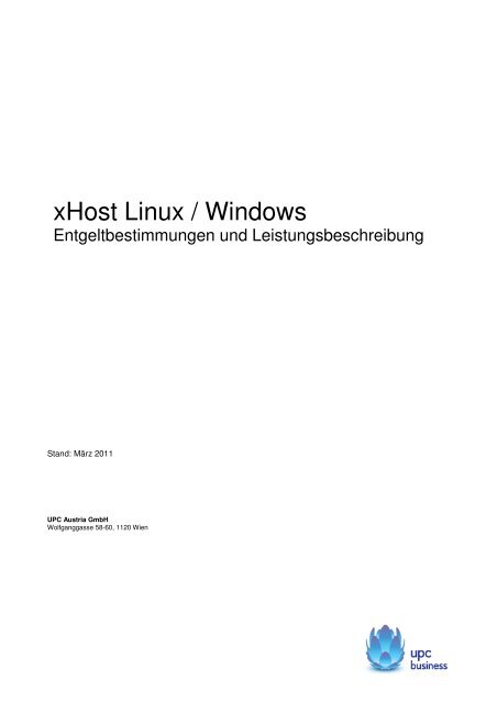 xHost Linux / Windows - UPC Business