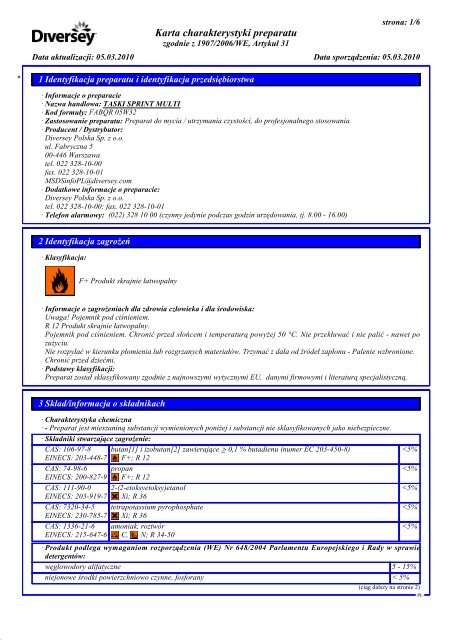 Taski Sprint Multi E4c 500ml środek czyszczący powierzchnie z ...