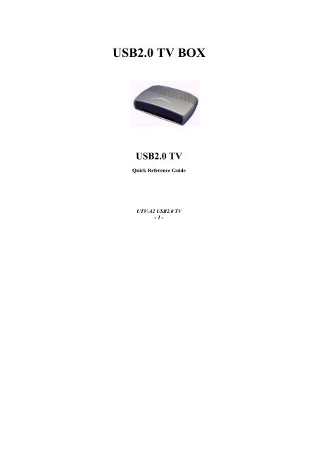 USB2.0 TV BOX