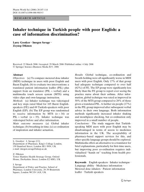 Inhaler technique in Turkish people with poor English: a case of ...