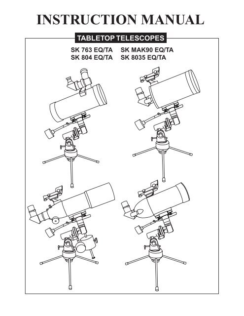 TABLETOP TELESCOPES - Sky-Watcher Telescope