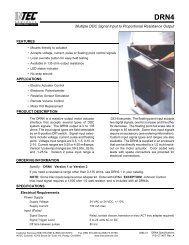 100 (1000) ohm platinum rtd resistance chart - INTEC Controls