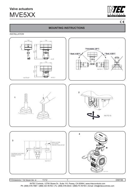 MVE5XX - INTEC Controls